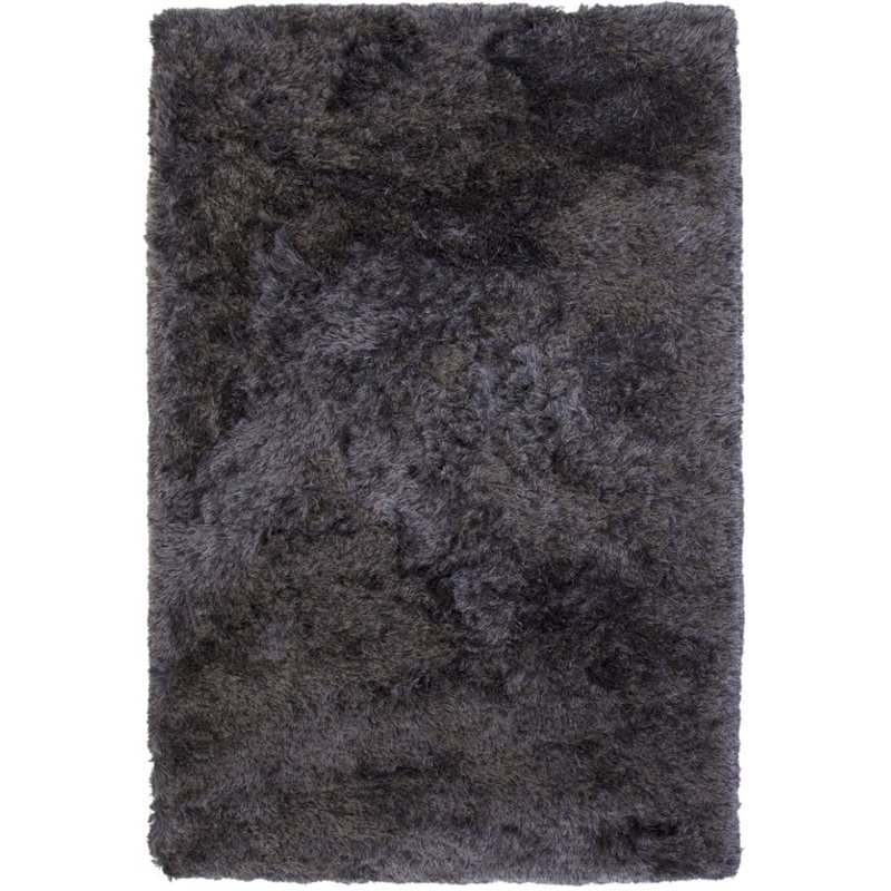 Abacasa Luxe Shag Charcoal 5x8 Area Rug | Cymax Business