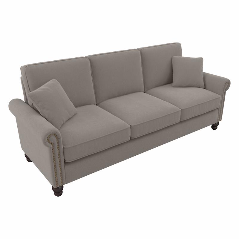 Coventry 85W Sofa in Beige Herringbone Fabric | Cymax Business