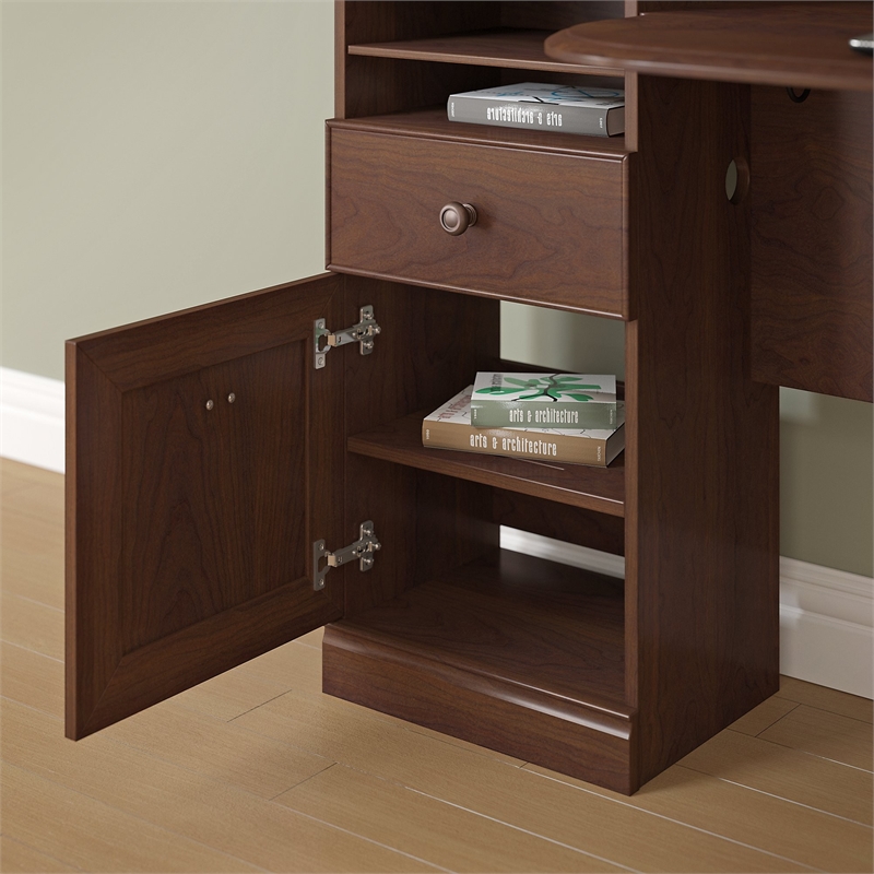 Bush Furniture Barton Computer Workstation Desk in Bing Cherry - HM01618-03