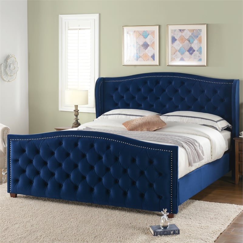 Jennifer taylor home marcella tufted wingback bed store