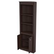 Inval Two Door Espresso Corner Bookcase | Cymax Business