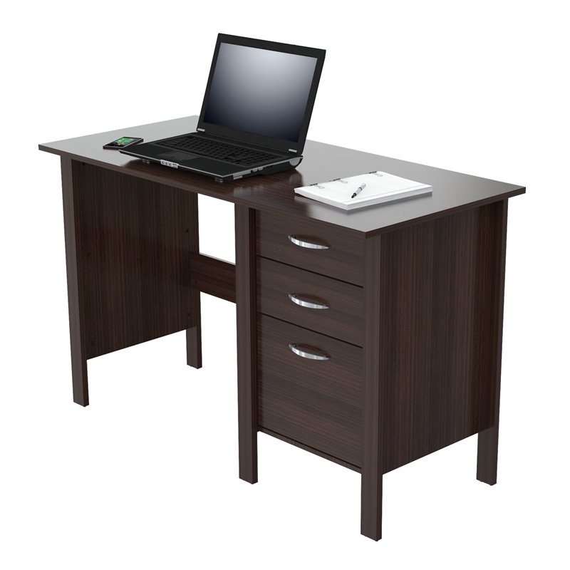 Inval Espresso Writing Desk with Three Drawers - ES-7103