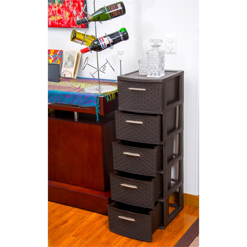 MQ INFINITY 5-Drawer Storage Cabinet in Espresso