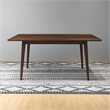 Mid-Century Modern Aven Brown Walnut Wood Dining Table (Large) | Cymax ...