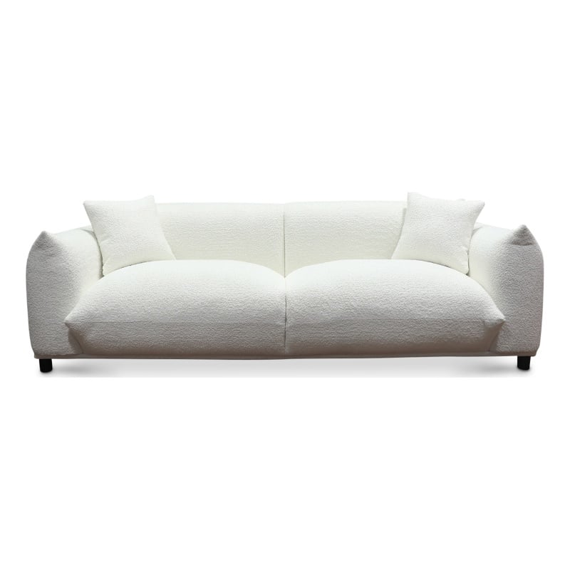 Mansen Mid Century Modern Luxry Tight Pillow Back French Boucle Couch ...