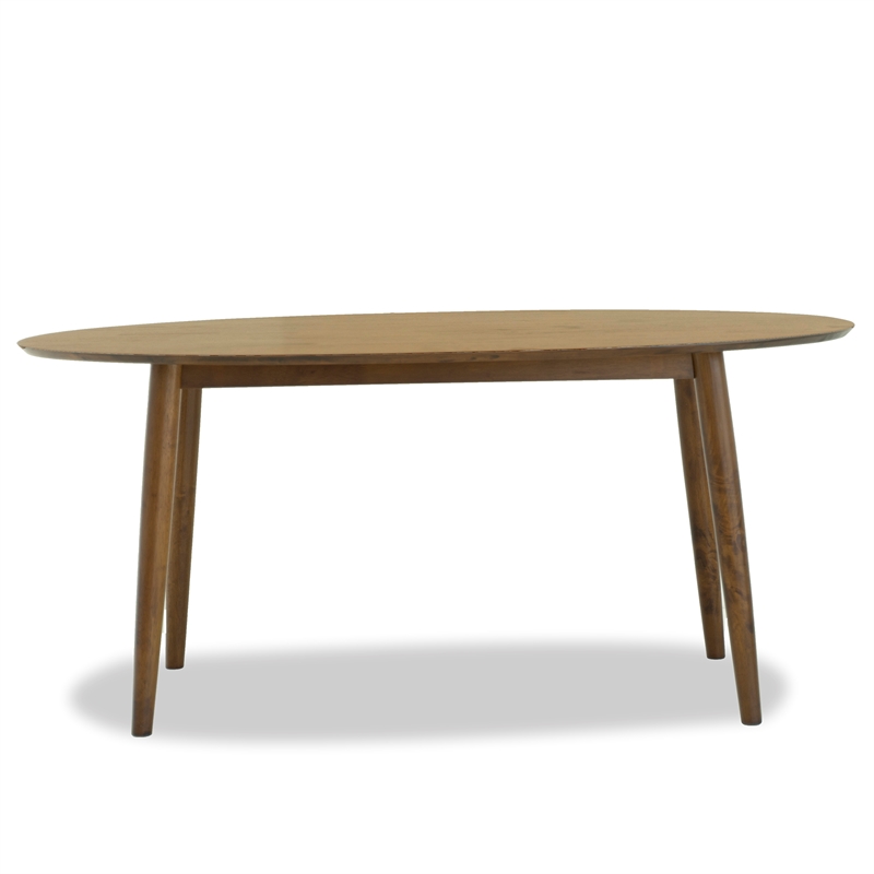 Stowe Modern Style Solid Wood Walnut Oval Kitchen&Dining Room Table