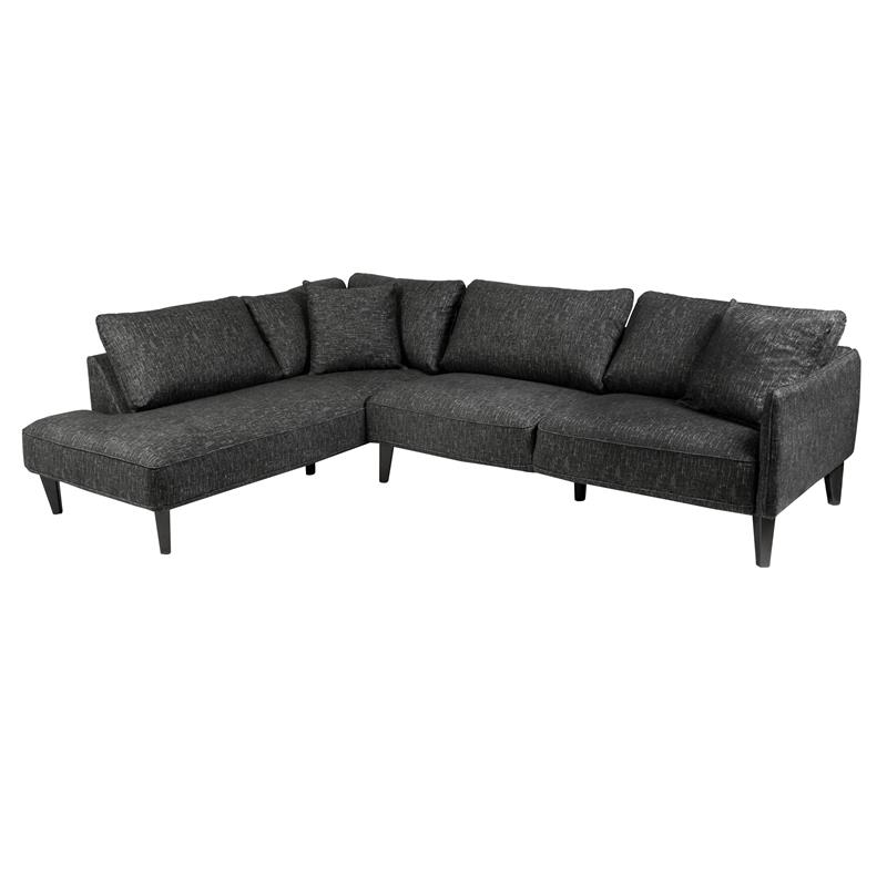 Porter Designs Asher Mid-Century Modern Sectional - Gray