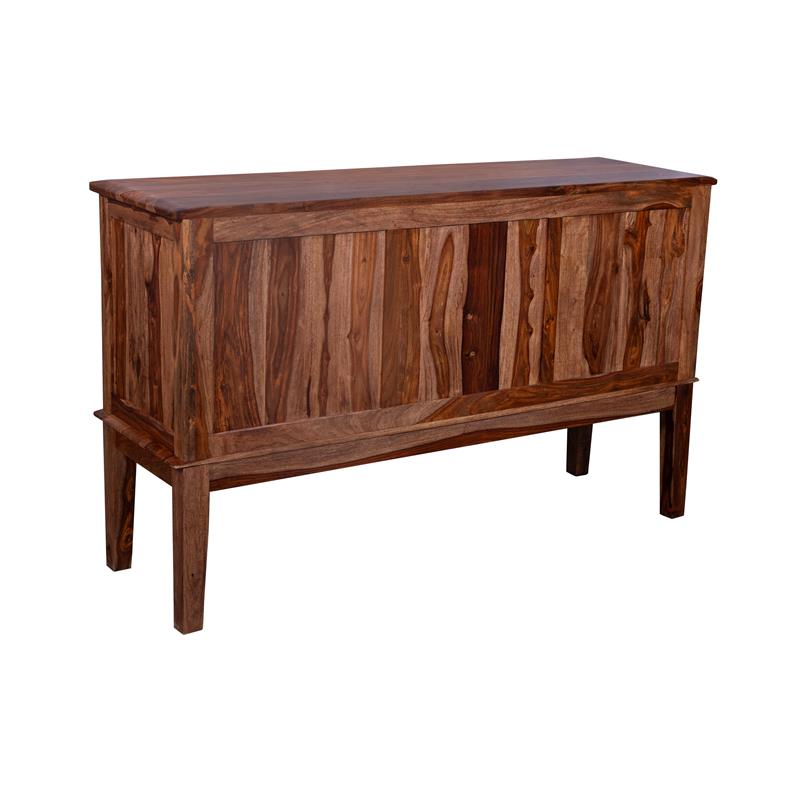 Porter Designs Sonora Solid Sheesham Wood Sideboard in Brown | BushFurnitureCollection.com