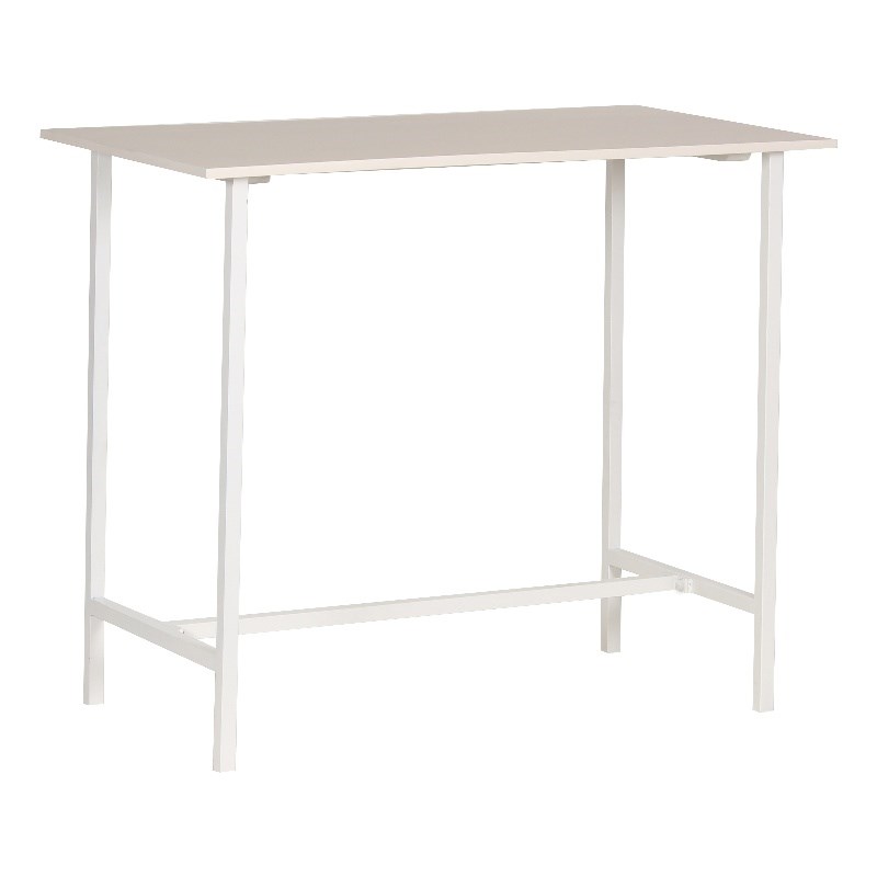 Porter Designs Yuki Modern Solid Wood Counter Table in White | Cymax ...