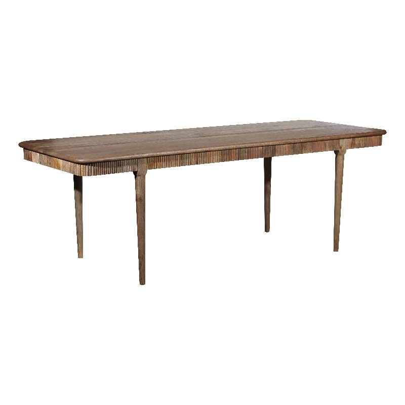 Porter Designs Petra Transitional Solid Wood Dining Table in Natural ...