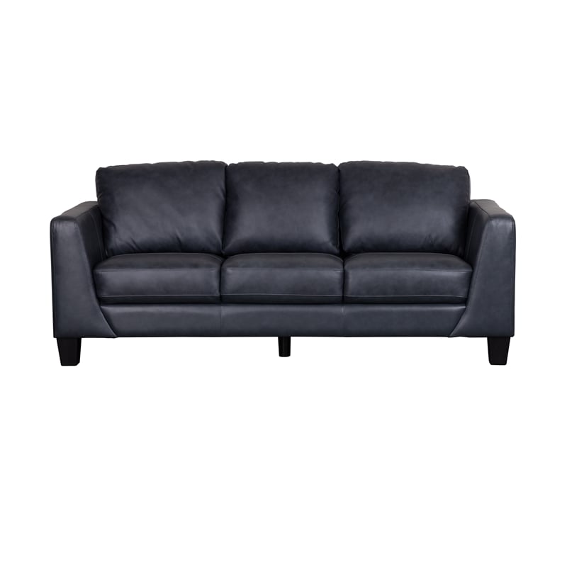 Porter Designs Lucca Top Grain Leather Sofa - Gray | Cymax Business