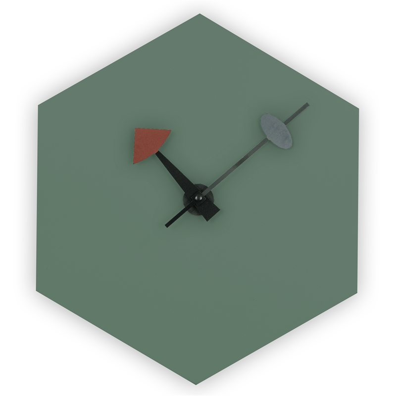 LeisureMod Manchester Classy Wood Diamond Silent Wall Clock in Ocean ...