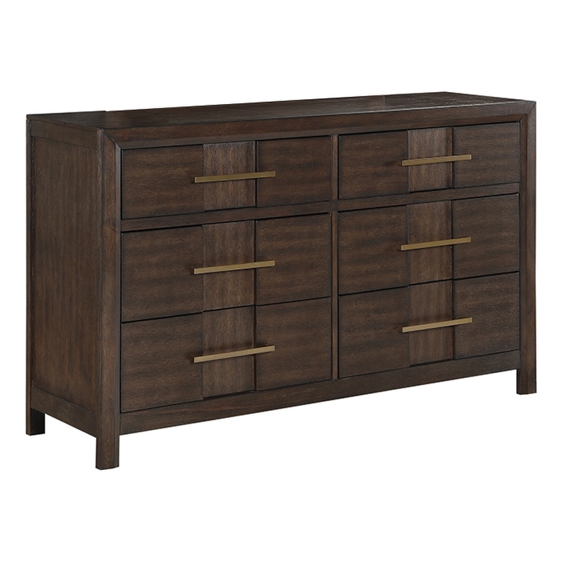 Kenzo Dresser Modern Design made with wood in Walnut Color | Homesquare