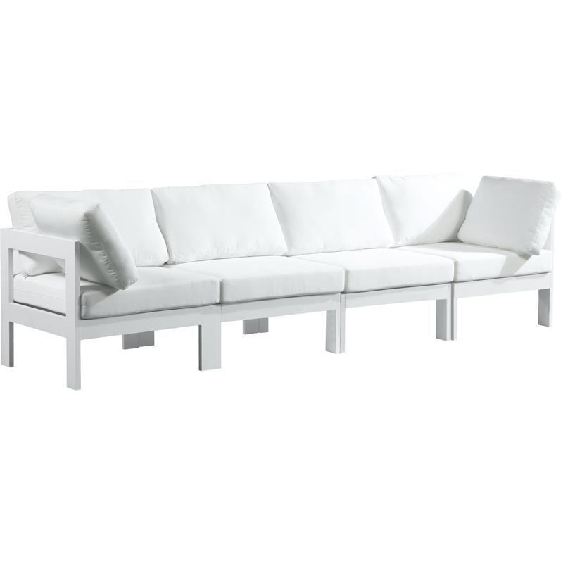 Meridian Furniture Nizuc White Outdoor Patio Modular Sofa | Cymax Business