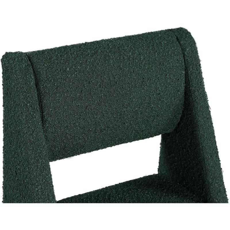 Meridian Furniture Jayce Green Boucle Fabric Dining Chair ...