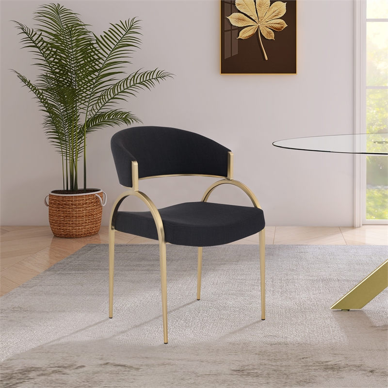 Meridian Furniture Privet Black Dining Chair Set of 2