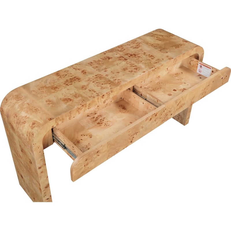 Meridian Furniture Cresthill Natural Ash Console Table | Cymax Business