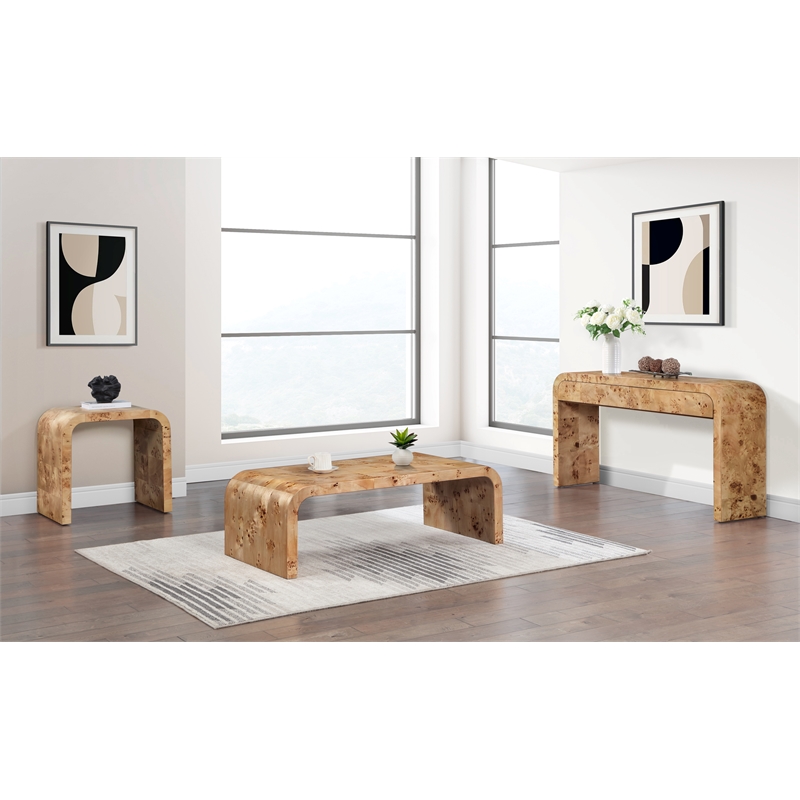 Meridian Furniture Cresthill Natural Ash Console Table | Cymax Business