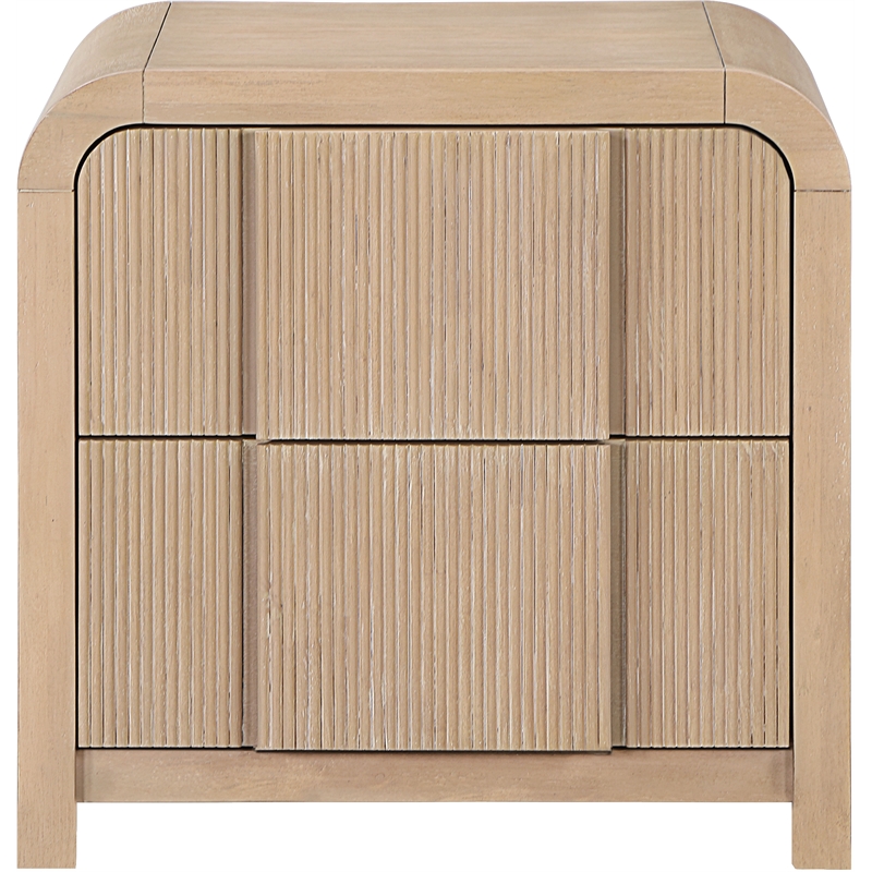 Meridian Furniture Fluted Natural Night Stand