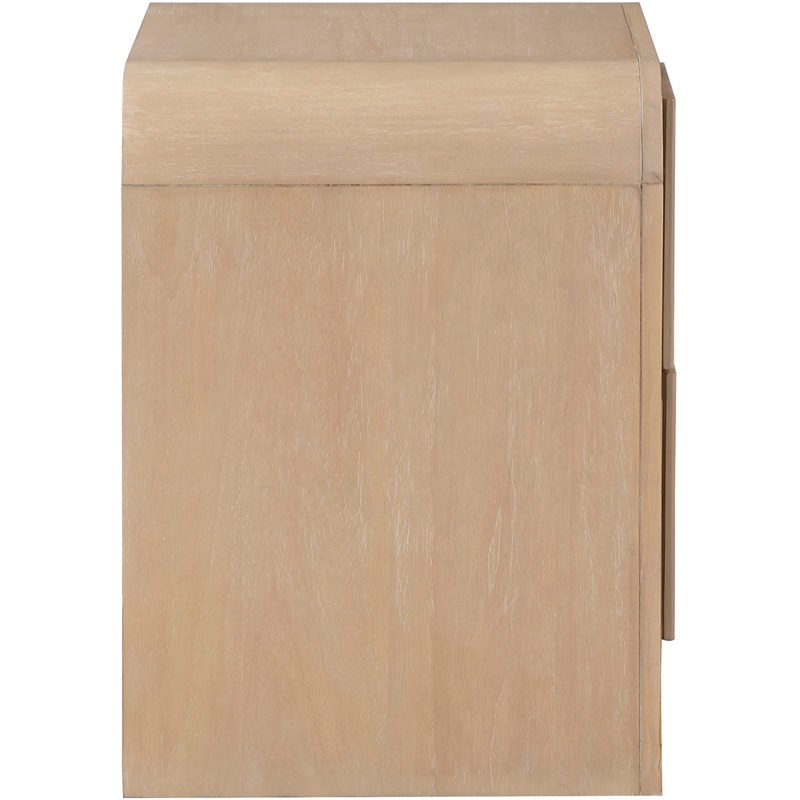 Meridian Furniture Fluted Natural Night Stand