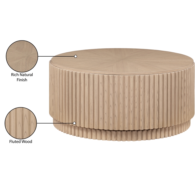 Meridian Furniture Ronin Natural Coffee Table | Cymax Business