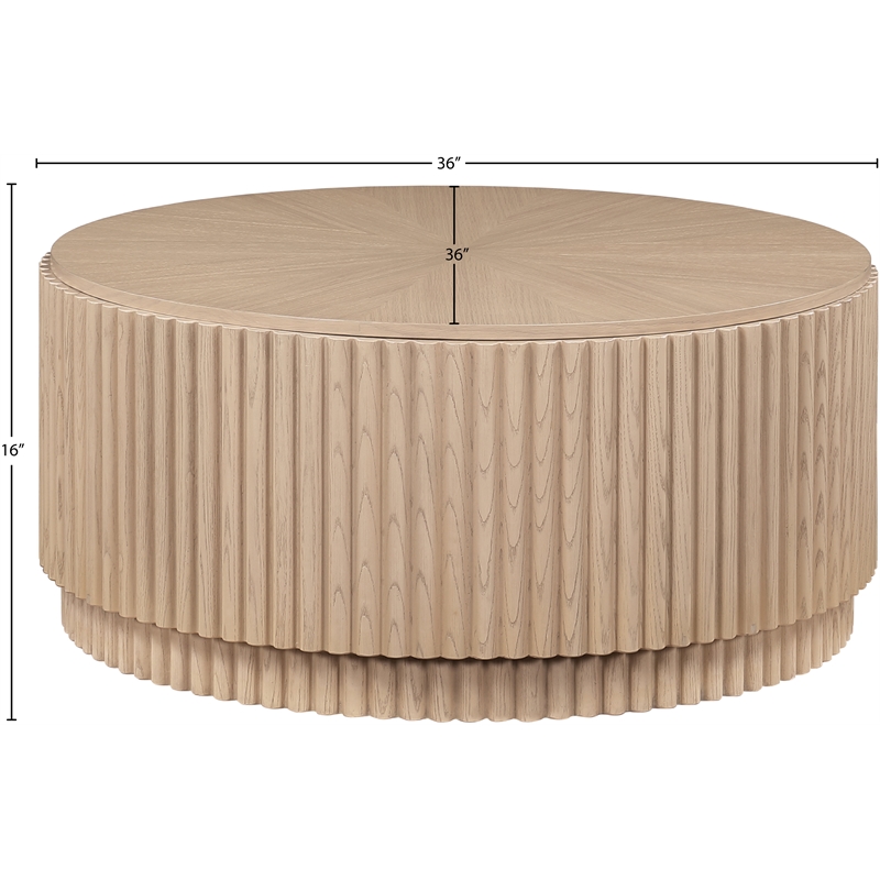Meridian Furniture Ronin Natural Coffee Table | Cymax Business