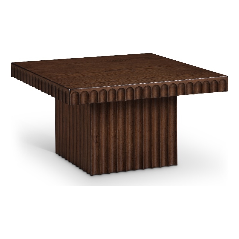 Meridian Furniture Spencer Brown Oak Veneer Coffee Table | Cymax Business
