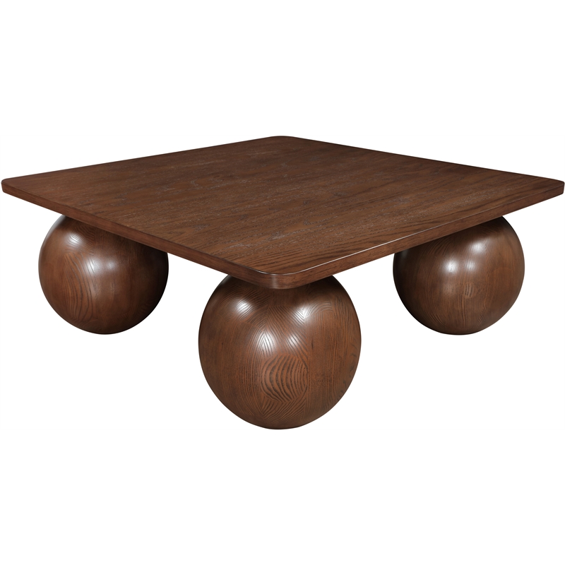 Meridian Furniture Fitch Brown Oak Veneer Coffee Table | Cymax Business