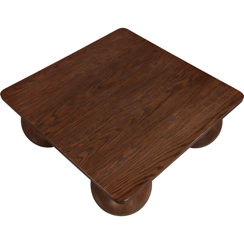 Meridian Furniture Fitch Brown Oak Veneer Coffee Table | Cymax Business