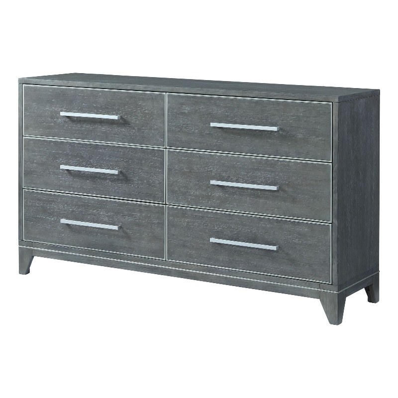 Martin Svensson Home Memphis 6 Drawer Slate Gray Dresser | Homesquare