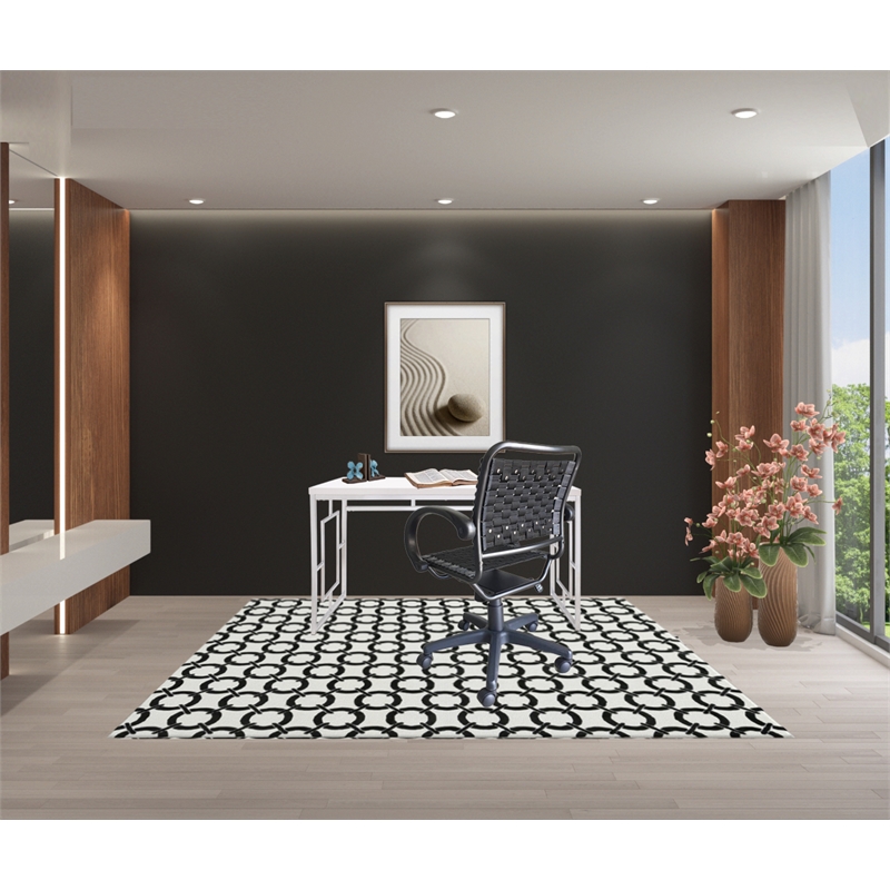 Comfort Bungee Office Chair With Arms In Black Color | Bush Furniture ...