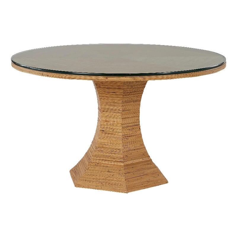 Coastal Living Nantucket Round Dining Table with Glass Top | Bush ...