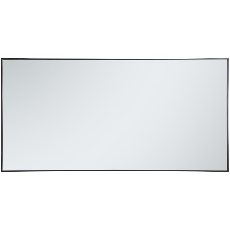 Elegant Decor Eternity 72" x 36" Contemporary Metal Frame Mirror in ...