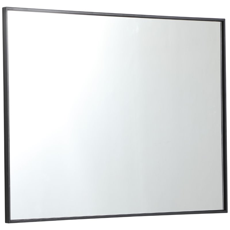 Elegant Decor Eternity 40" x 30" Contemporary Metal Frame Mirror in ...