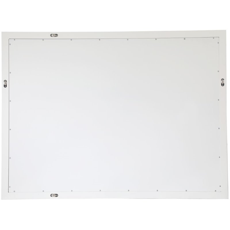 Elegant Decor Aqua 36" x 48" Wood Frame Bathroom Mirror in White ...