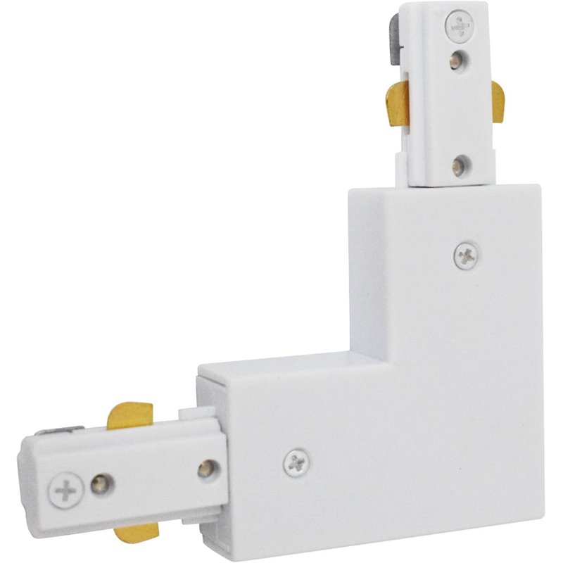 Elitco Lighting Plastic L Shaped Connector for Track Section in Matte ...