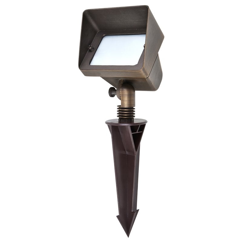 Elitco Lighting Aera Traditional Cast Brass Flood Light in Antique ...