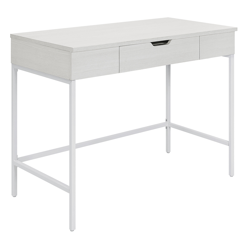 Contempo Worksmart Sit-To-Stand Desk in White Oak Engineered Wood