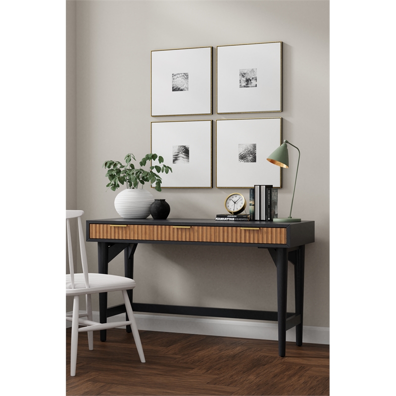 Origins by Alpine Larsen Large Desk in Black | Cymax Business