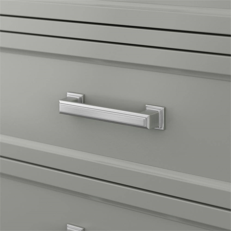 Design Element Affinity 49" Bath Vanity in Gray with Carrara White ...