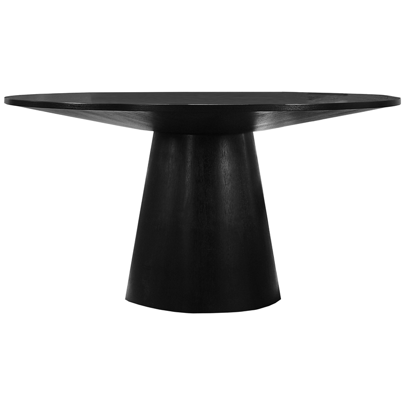 Terra Ebony Black Round Dining Table | Bush Furniture Collection