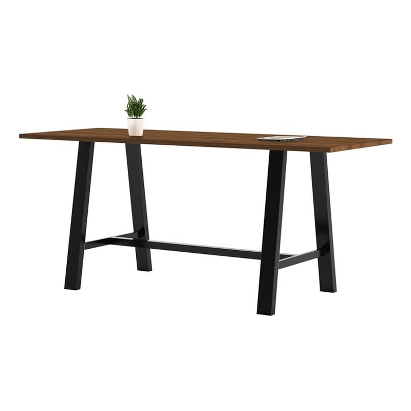 KFI Midtown 3 x 7 FT Conference Table - Walnut - Bistro Height | Homesquare
