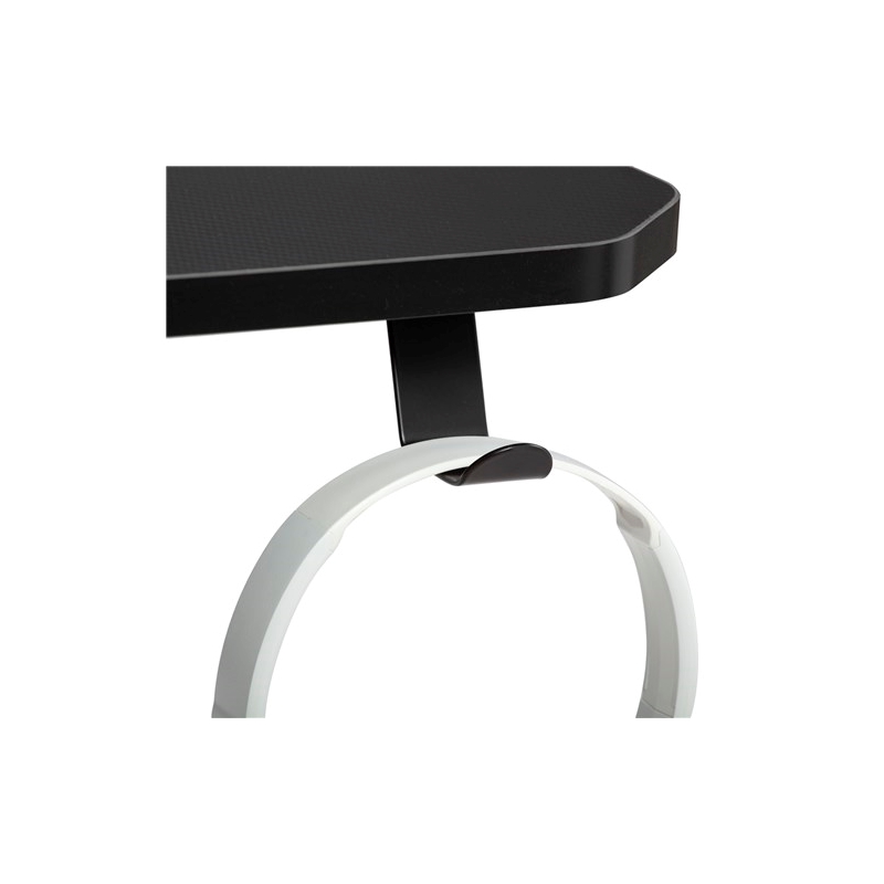 Ultimate Computer Gaming Desk Red Metal Legs with LED Under Desk ...