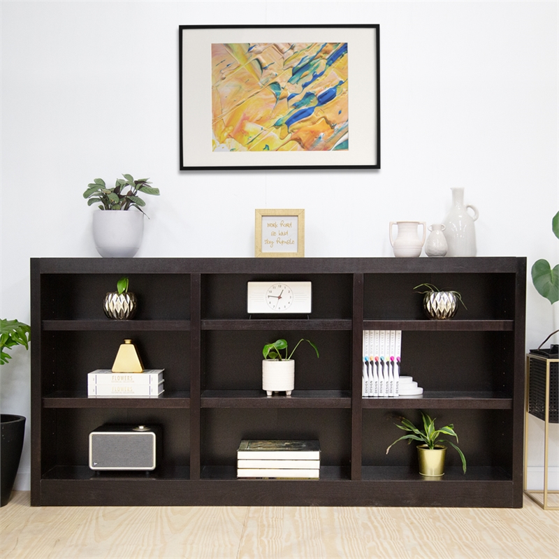 Concepts in Wood Book Shelf - Wood Bookcase Furniture - 36 x 72