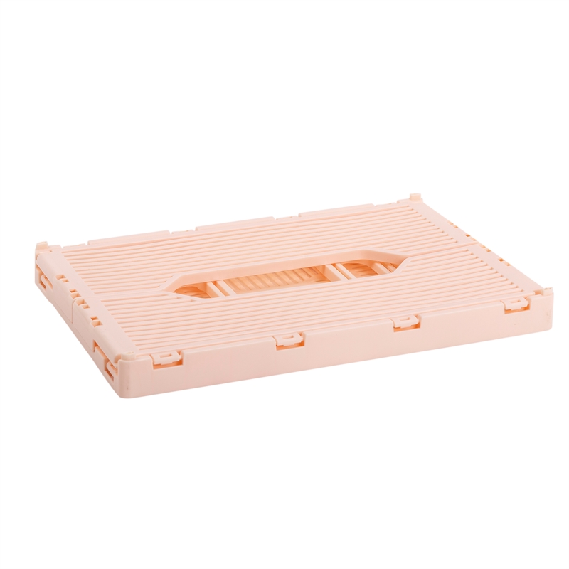 Truu Design Set of 6 Ballet Pink Folding Plastic Storage Organization ...