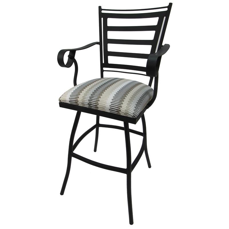 Outdoor Patio Extra Tall Spectator Swivel Bar Stool 35