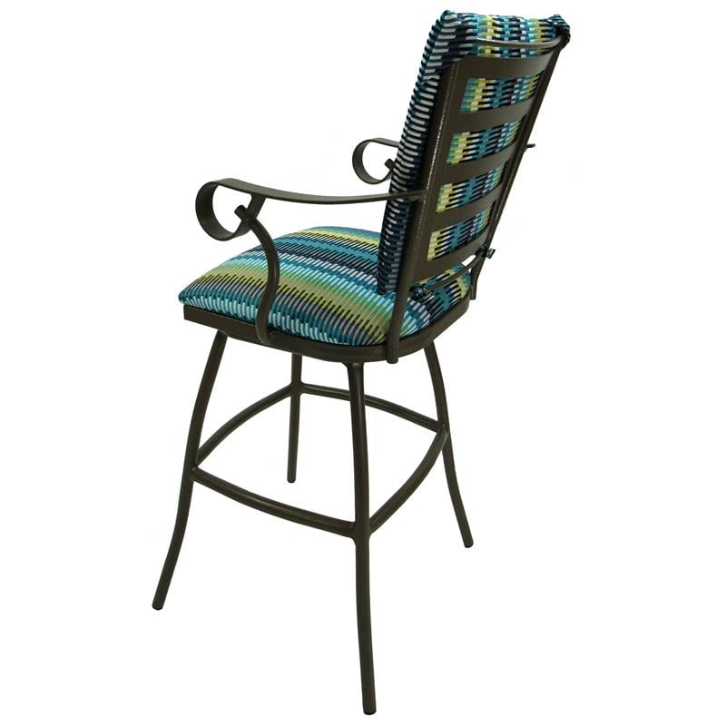 Outdoor Patio Extra Tall Spectator Swivel Bar Stool 35" - Jenna | Cymax ...
