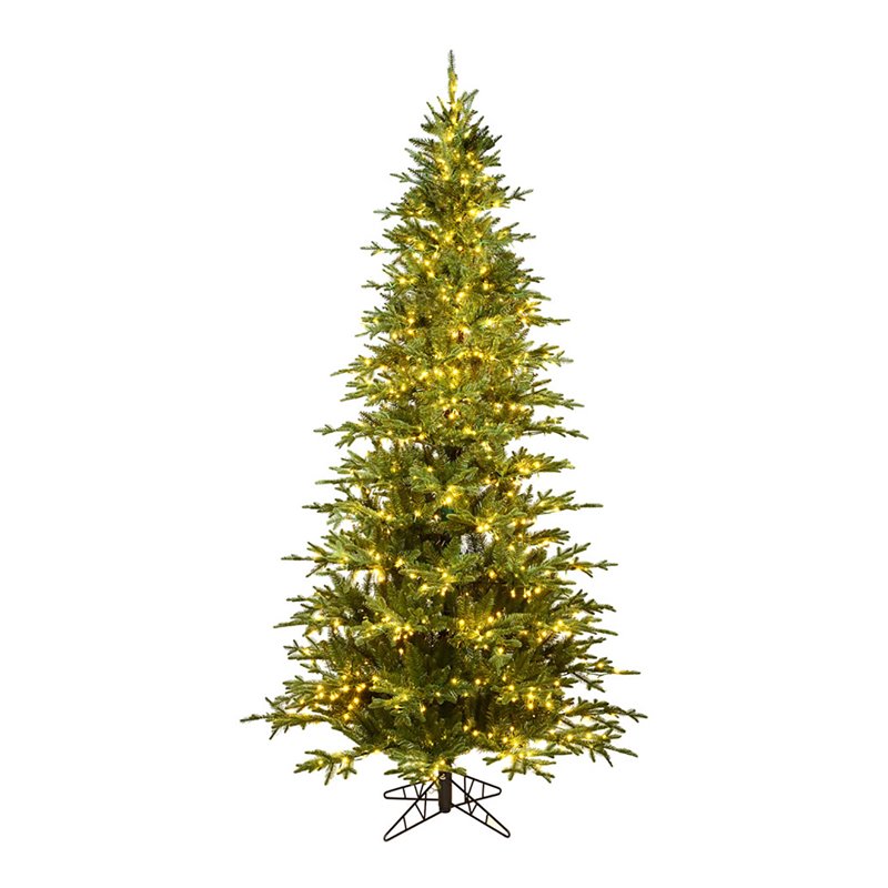 Vickerman 90x48" Kamas Fraiser Fir LED Lights Artificial Christmas Tree ...