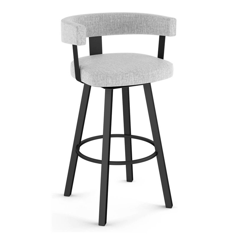 Counter Height (24 -27) Gray Chrome Bar Stools