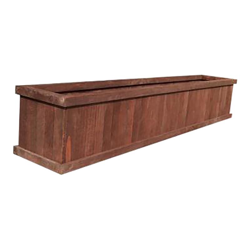 Best Redwood 48" Farmhouse Solid Wood Window Planter Box in Mission ...